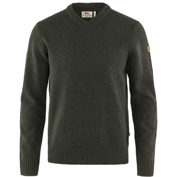 Fjällräven Övik V-nyakú kötött pulóver - grube.hu