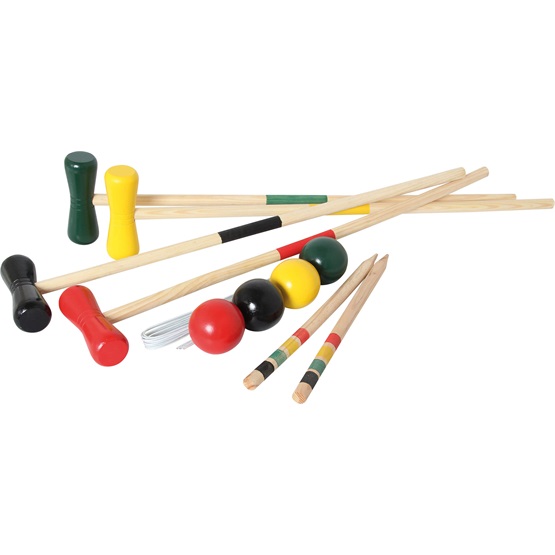 Krokett 4-es szett (krikett) - grube.hu